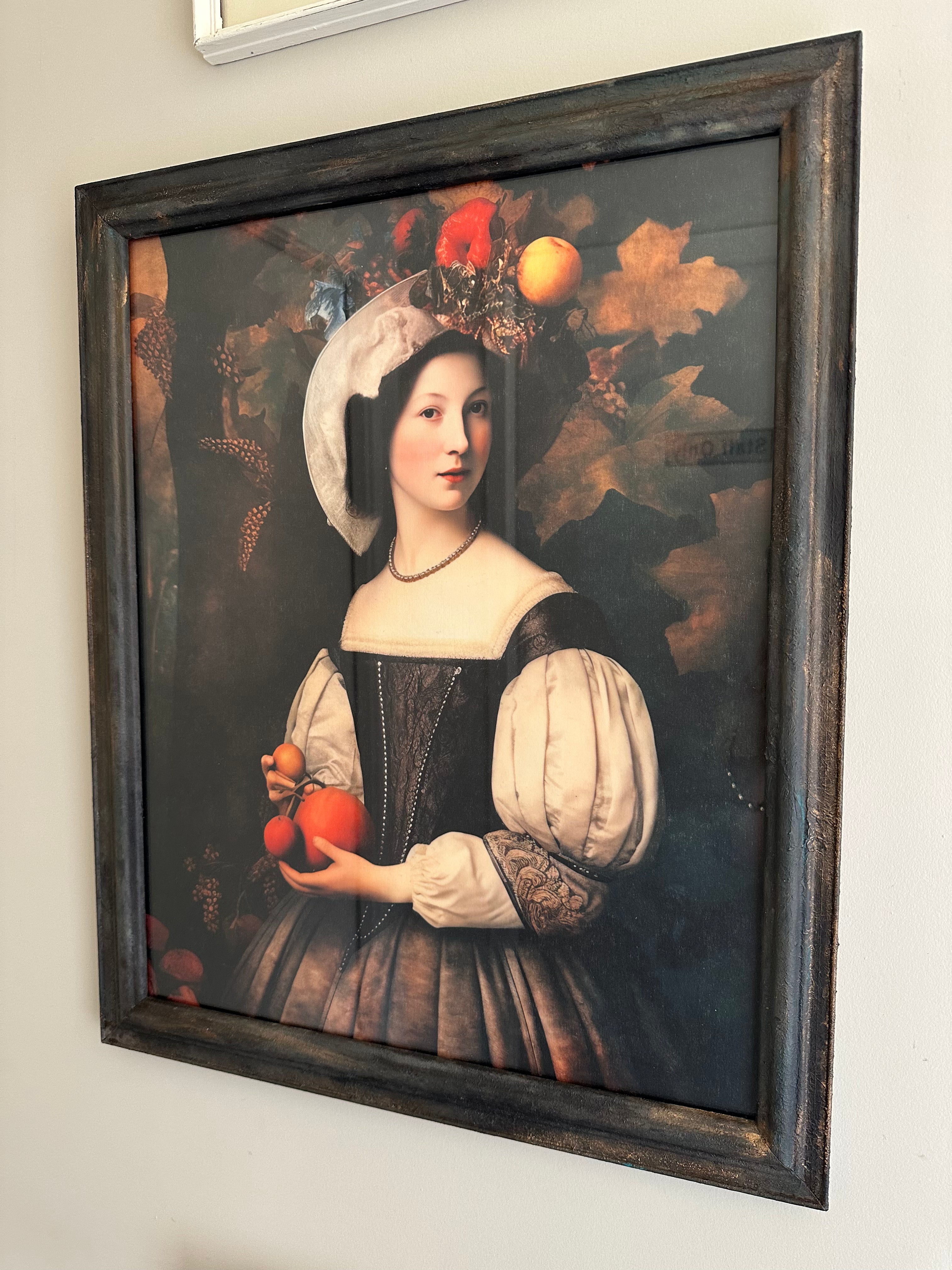 Renaissance Woman in Bespoke matching frame COLLECT ONLY – Paint Me Vintage