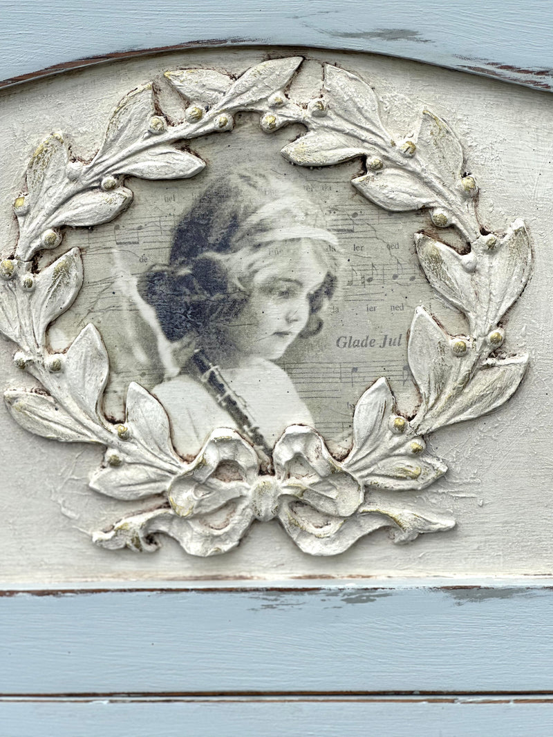 Shabby Chic storage box with door in Rivers Peak | Paint Me Vintage